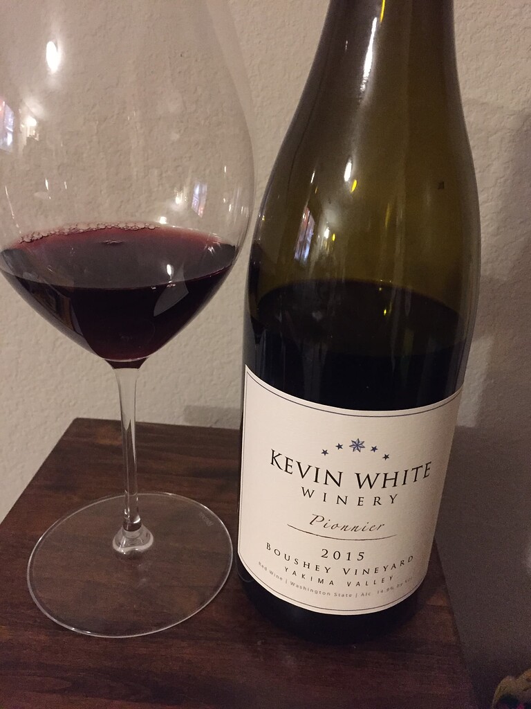 2015 Kevin White Winery Pionnier Boushey Vineyard - WINE TALK ...