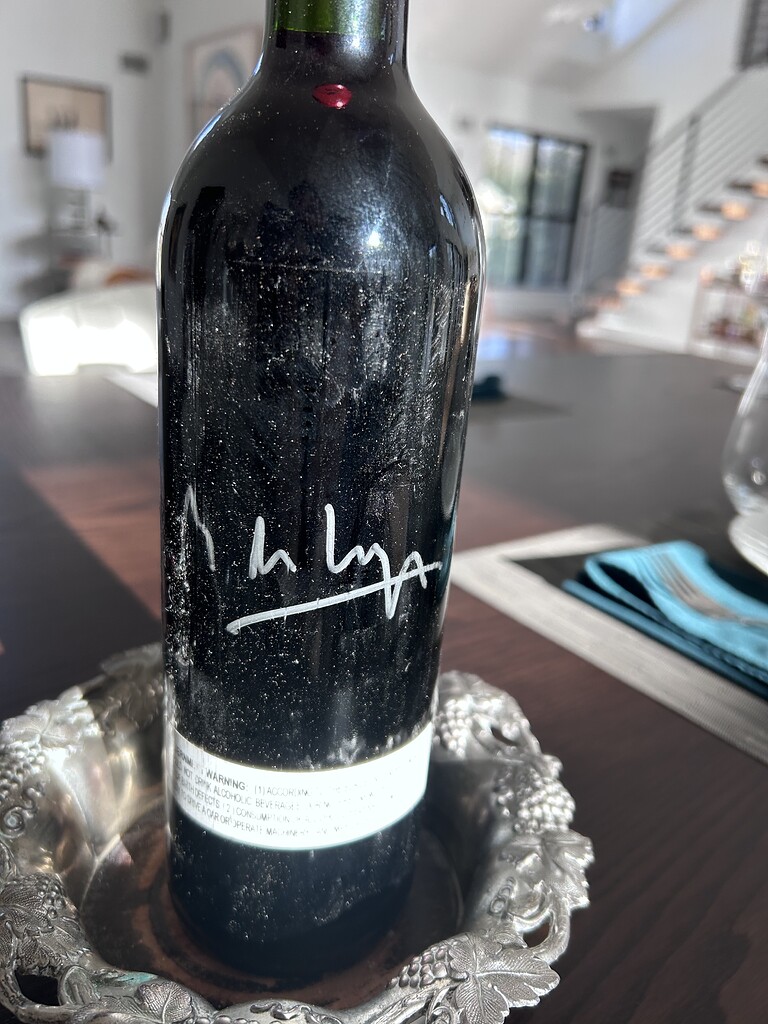Signed bottle of 1999 Palmer? - WINE TALK - WineBerserkers