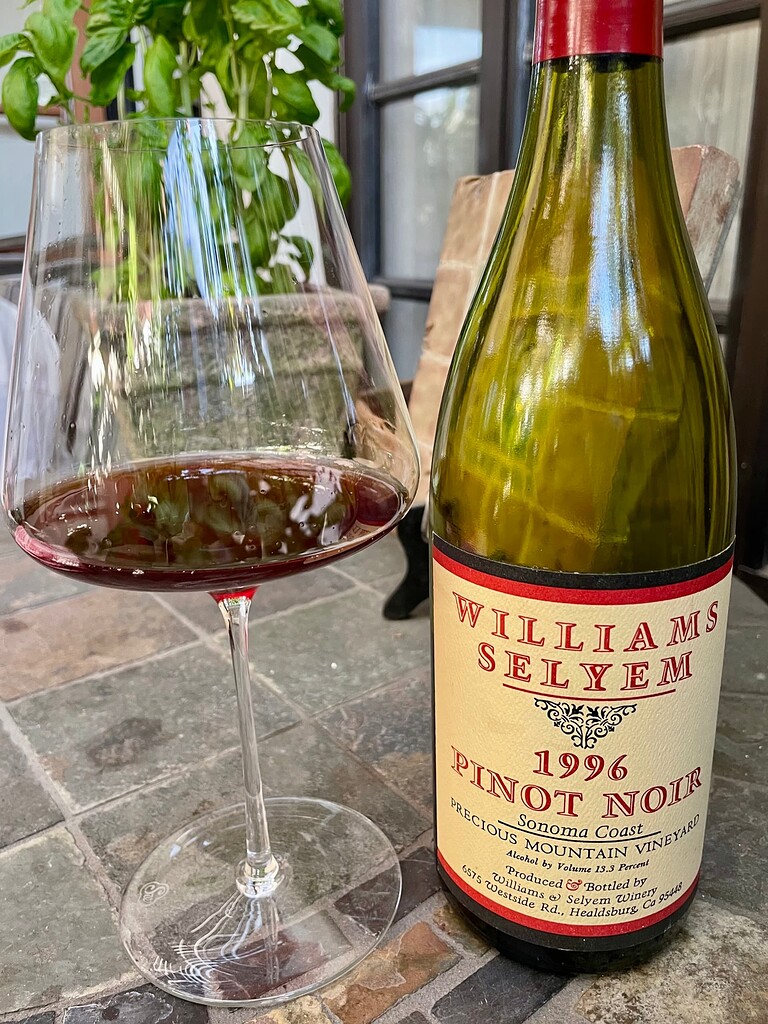I pulled the wrong bottle and my sweetie discovered the error: 1996 ...