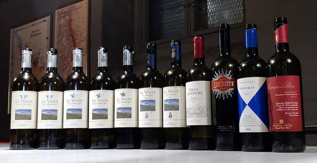 TN: Tenuta dell'Ornellaia Le Volte 2021-2012 vertical - WINE TALK ...