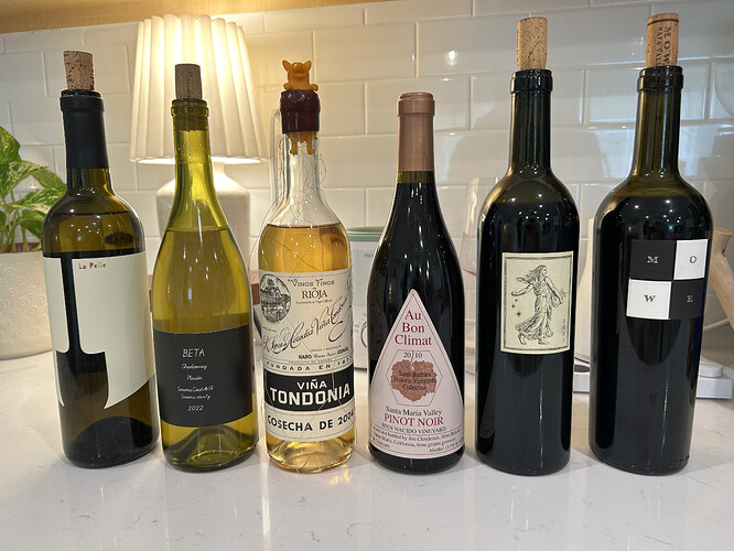 Epic Wine Dinner... Mowe, Sown, LdH Gran Reserva Blanco, Beta, etc ...