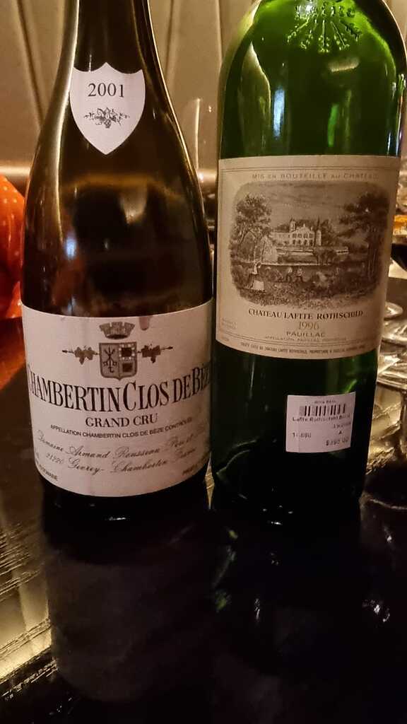2001 Rousseau CDB & 1996 Ch. Lafite - WINE TALK - WineBerserkers