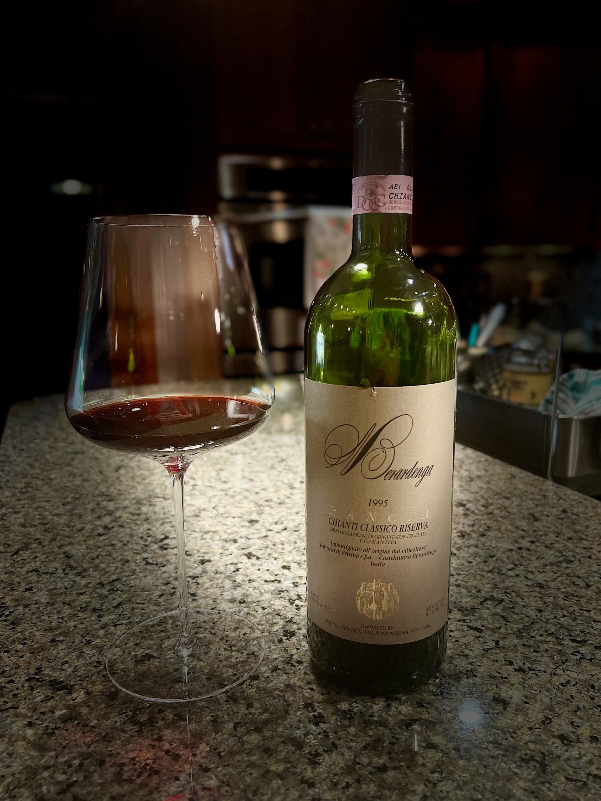 TN: 1995 Fattoria di Fèlsina Berardenga Chianti Classico Riserva Rancia ...