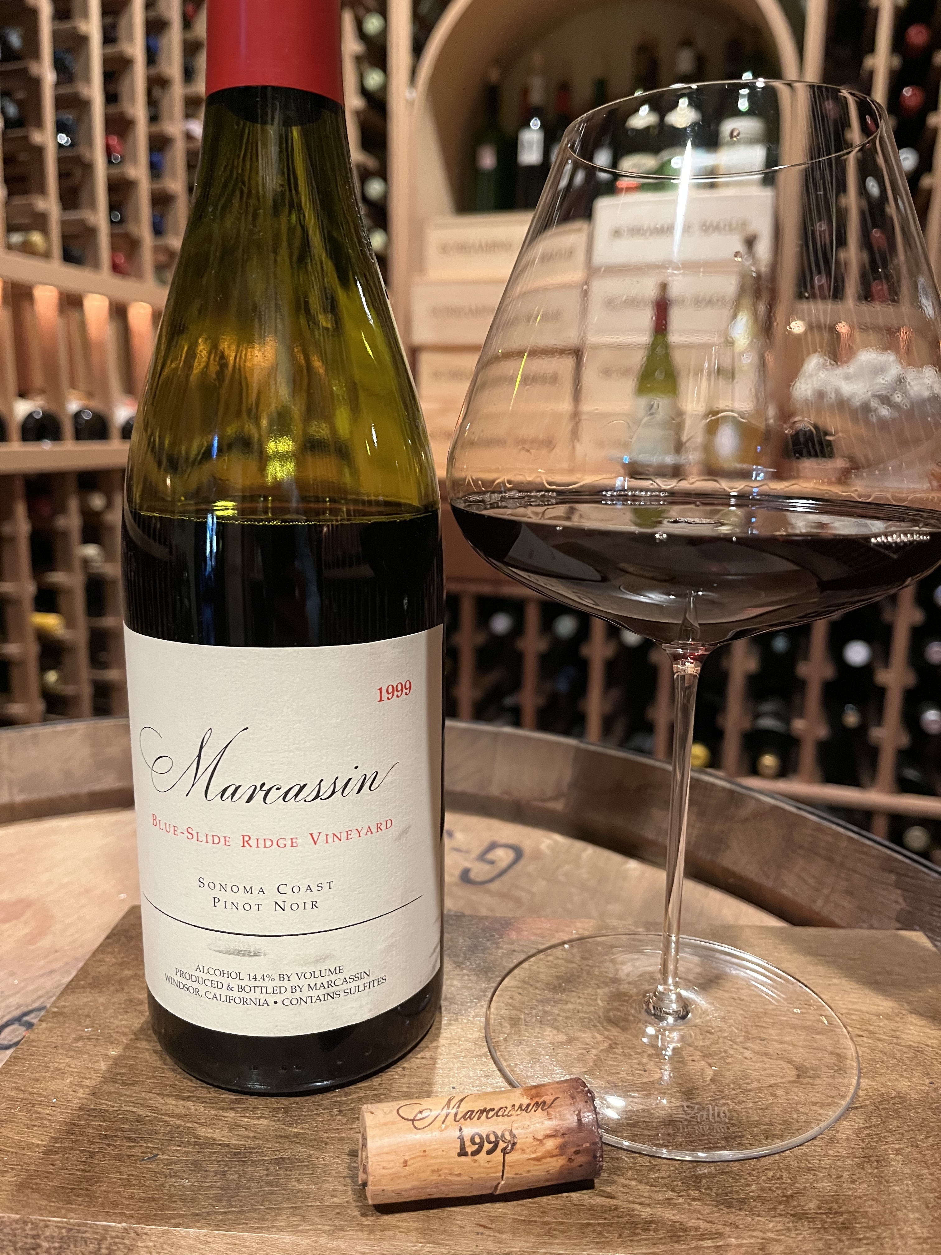 TN: 1999 Marcassin Pinot Noir Blue-Slide Ridge Vineyard - WINE TALK ...