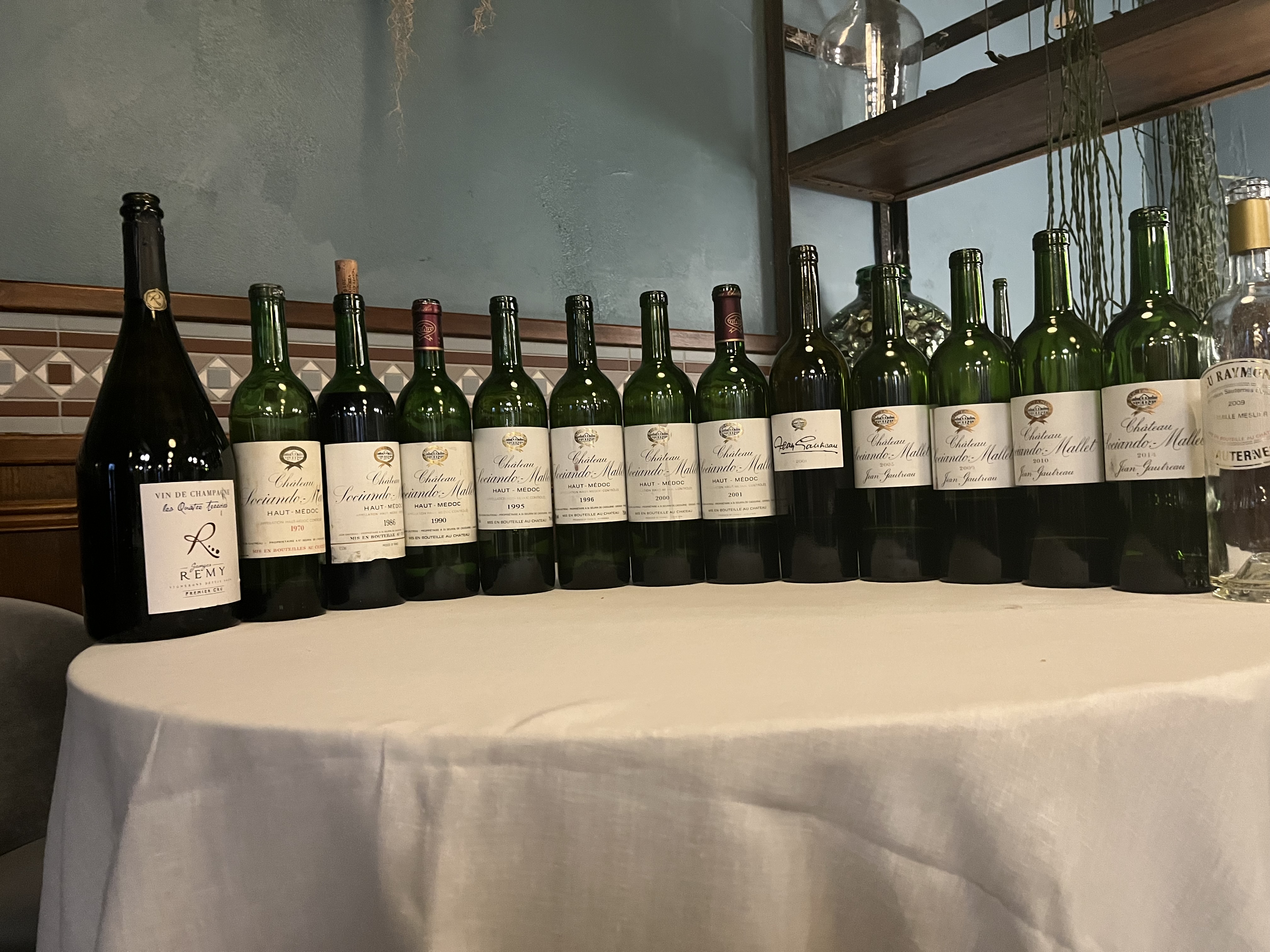 Ch Sociando Mallet vertical in London - WINE TALK - WineBerserkers