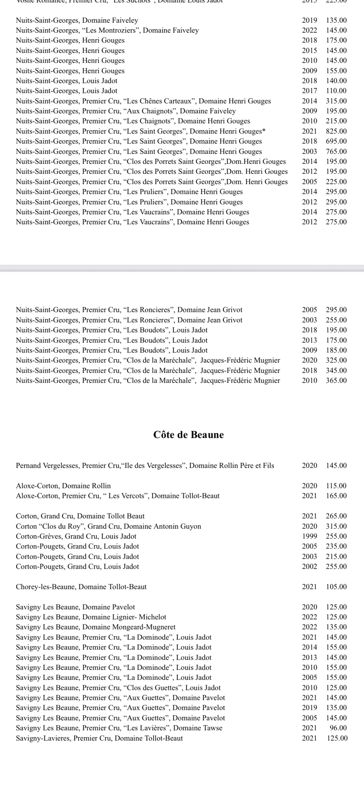 Wine List Help - Calling Burg Nerds - WINE TALK - WineBerserkers