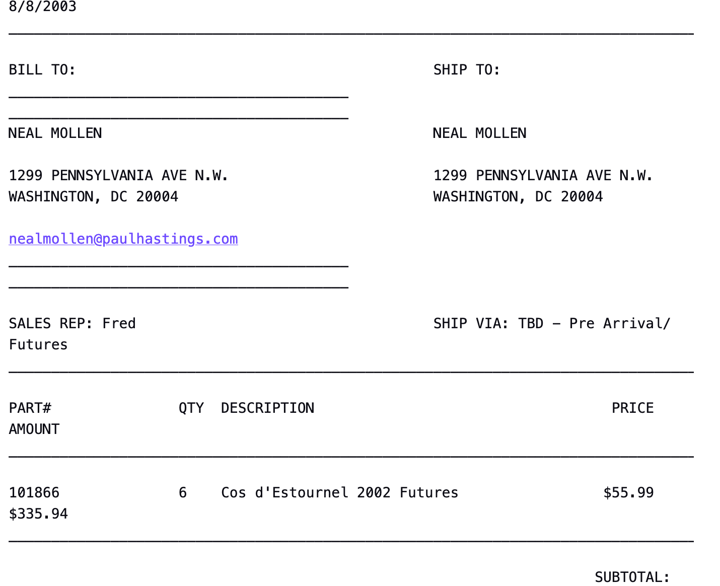 Do you keep your wine purchase receipts? - WINE TALK - WineBerserkers