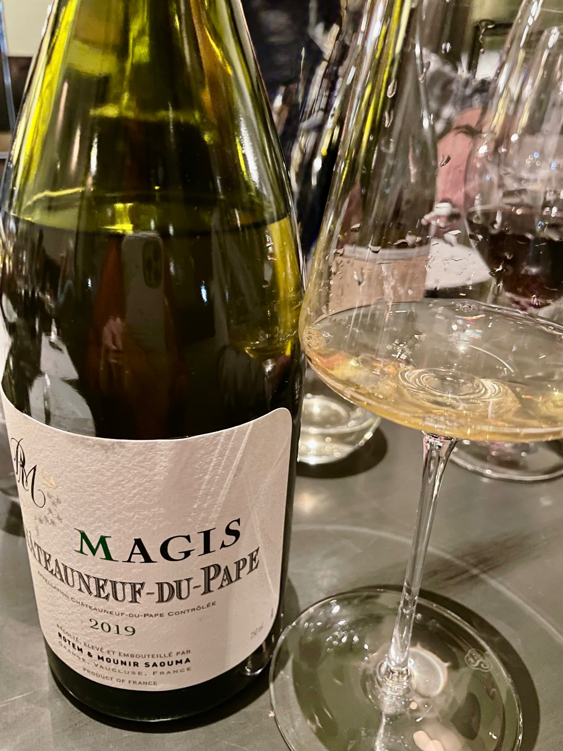 7 wines drank at dinner: 2005 Cristal, 2019 PYCM Nicholas & Mathis En ...