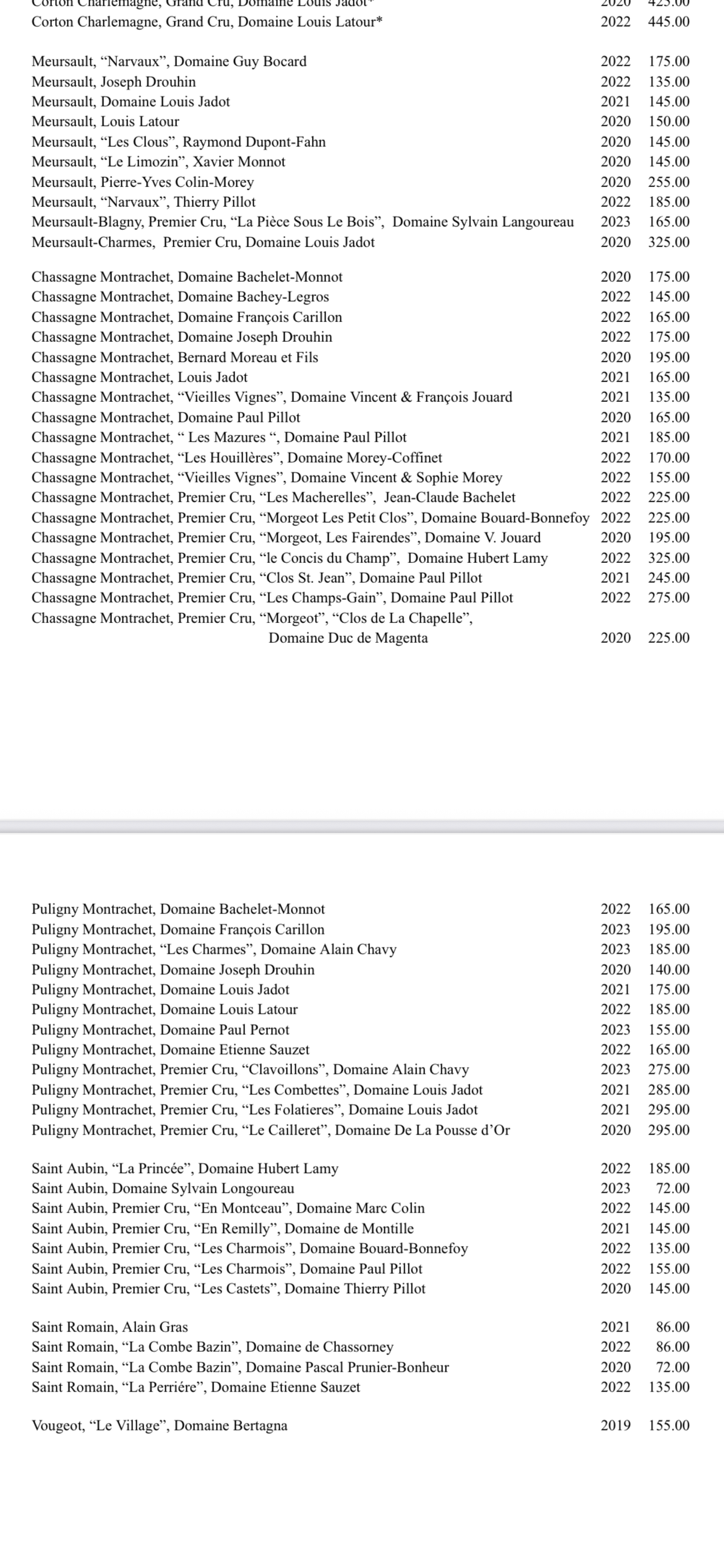 Wine List Help - Calling Burg Nerds - WINE TALK - WineBerserkers