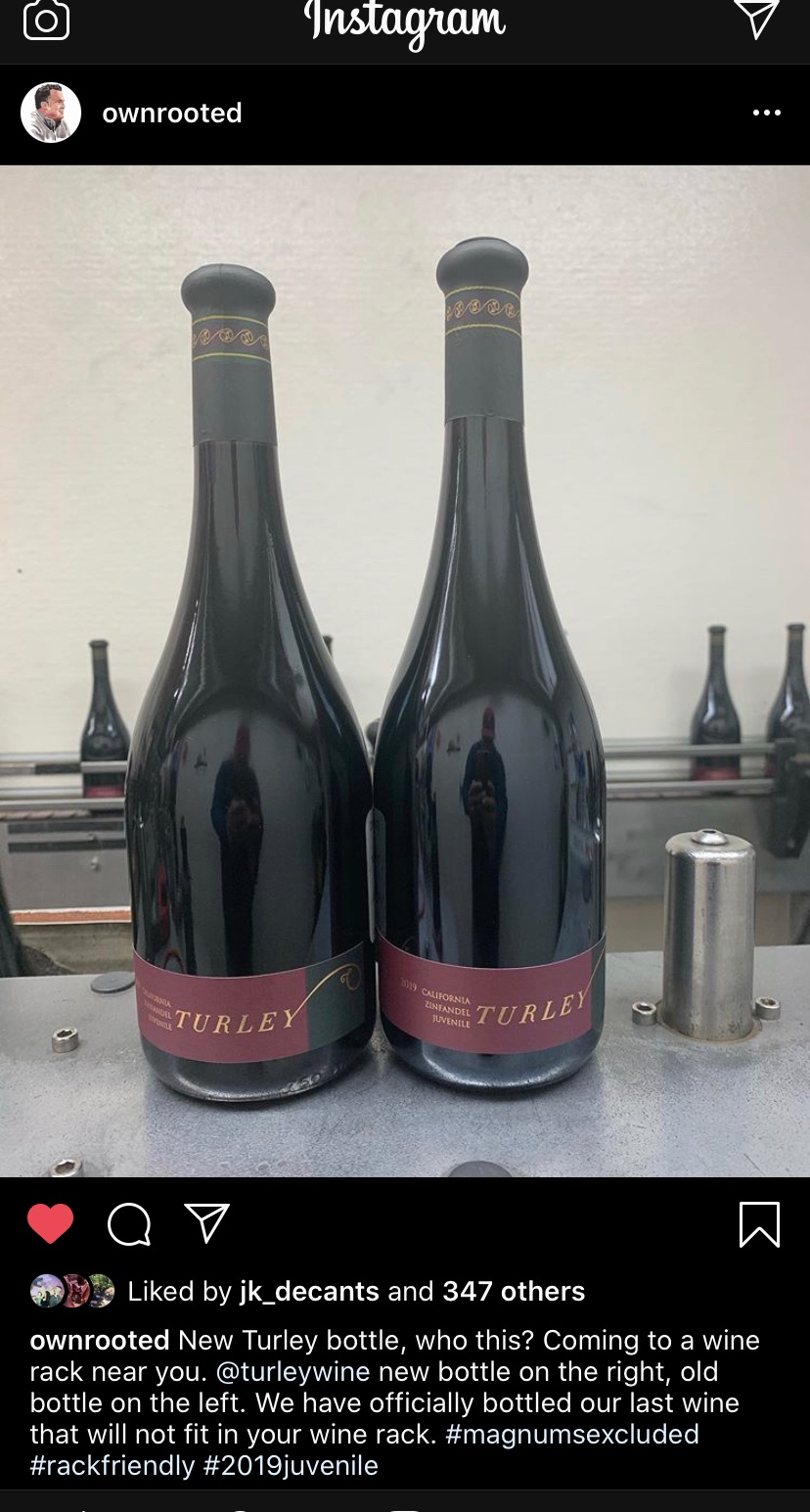Turley bottles finally slim down - WINE TALK - WineBerserkers